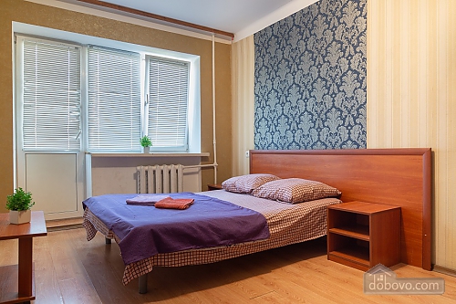 The apartment is in the center right next to the Klovska metro station ...